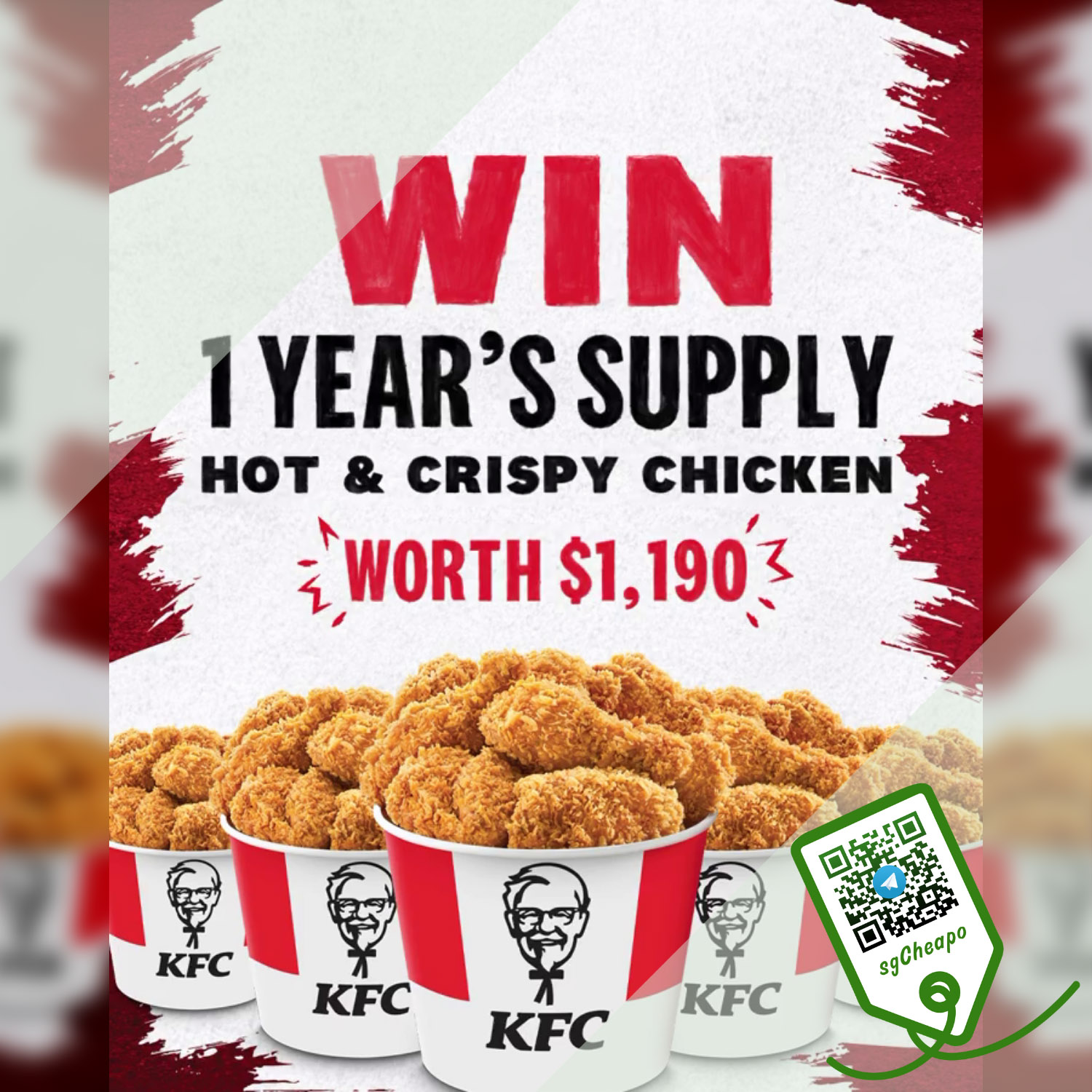 FREE 1 YEAR OF KFC - Singapore Promo