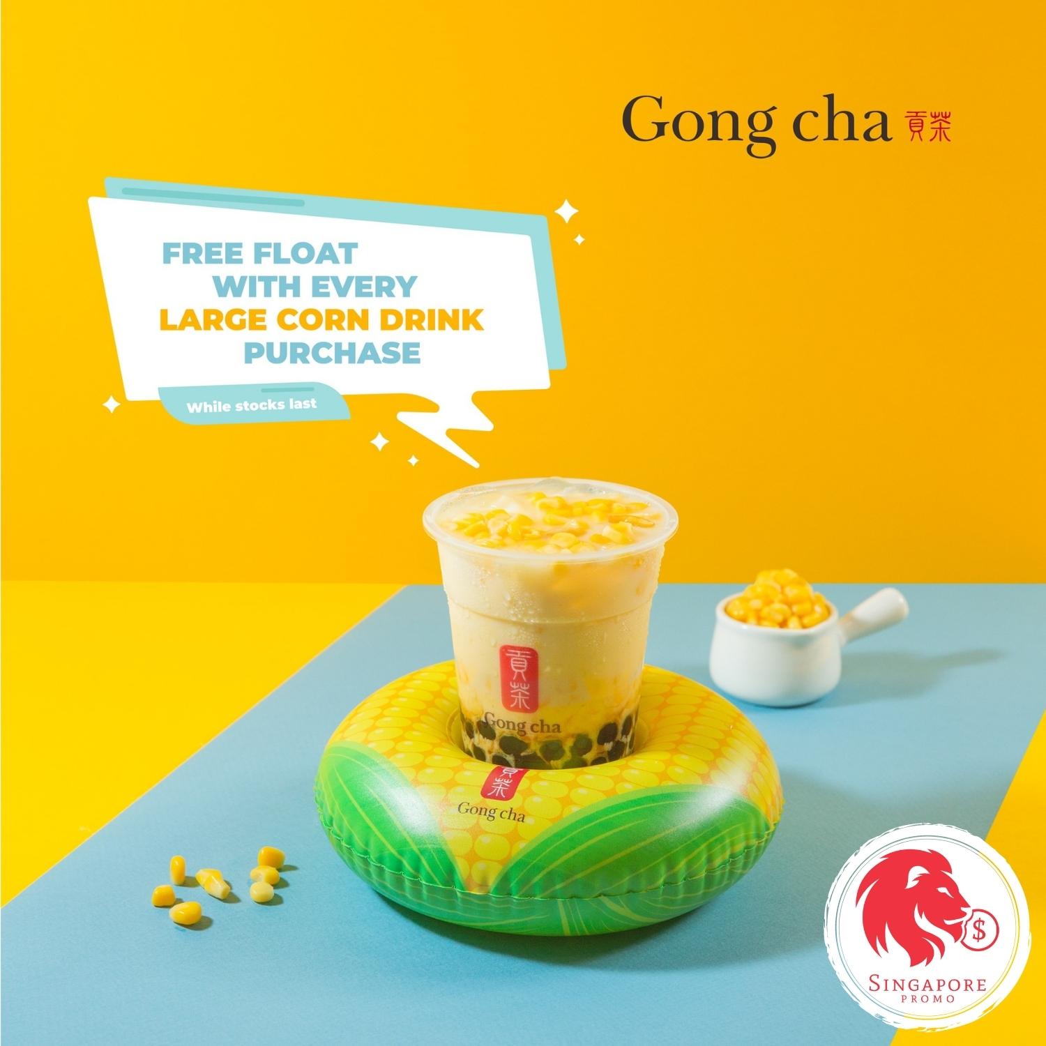 FREE Gong Cha Corn Float Singapore Promo FREE Gong Cha Corn Float Singapore Promo