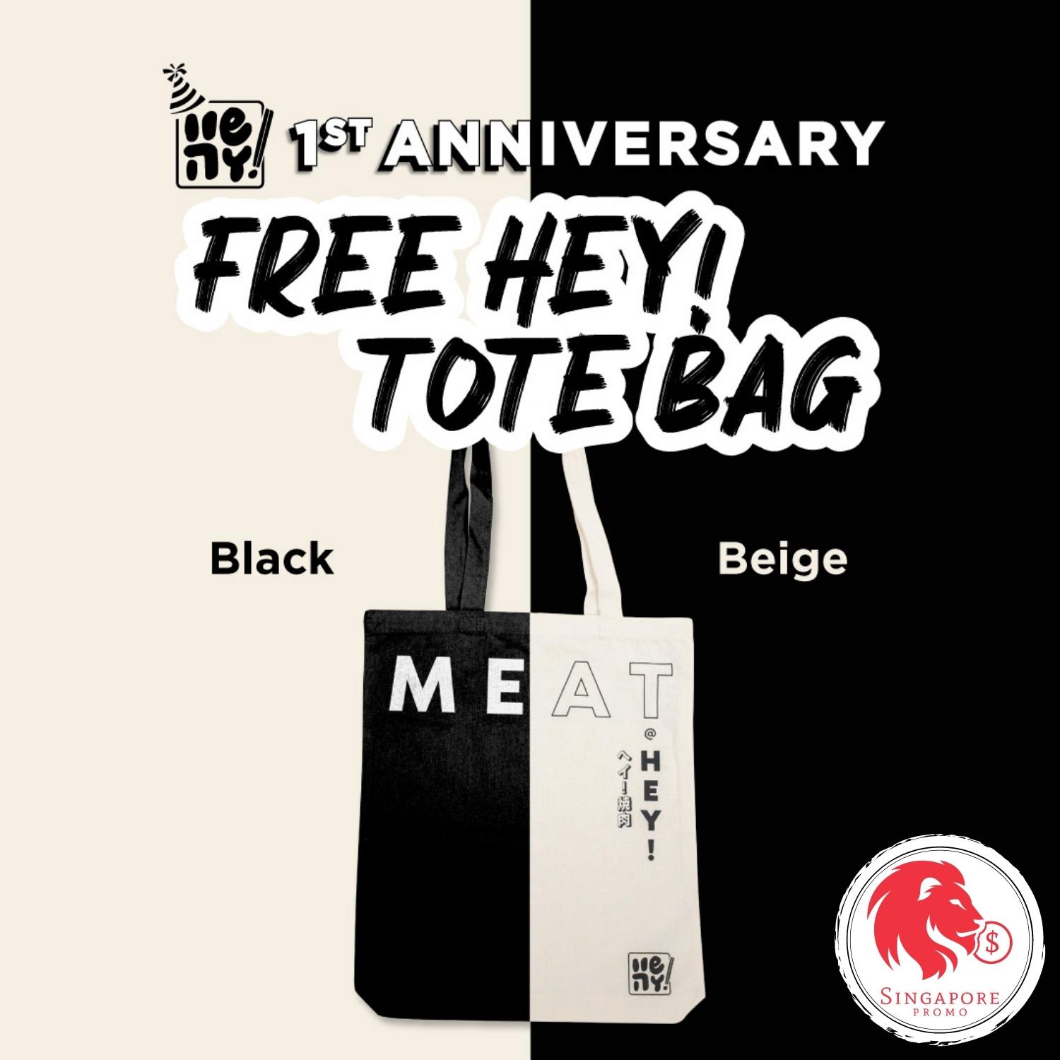 FREE HEY! Tote Bag - Singapore Promo