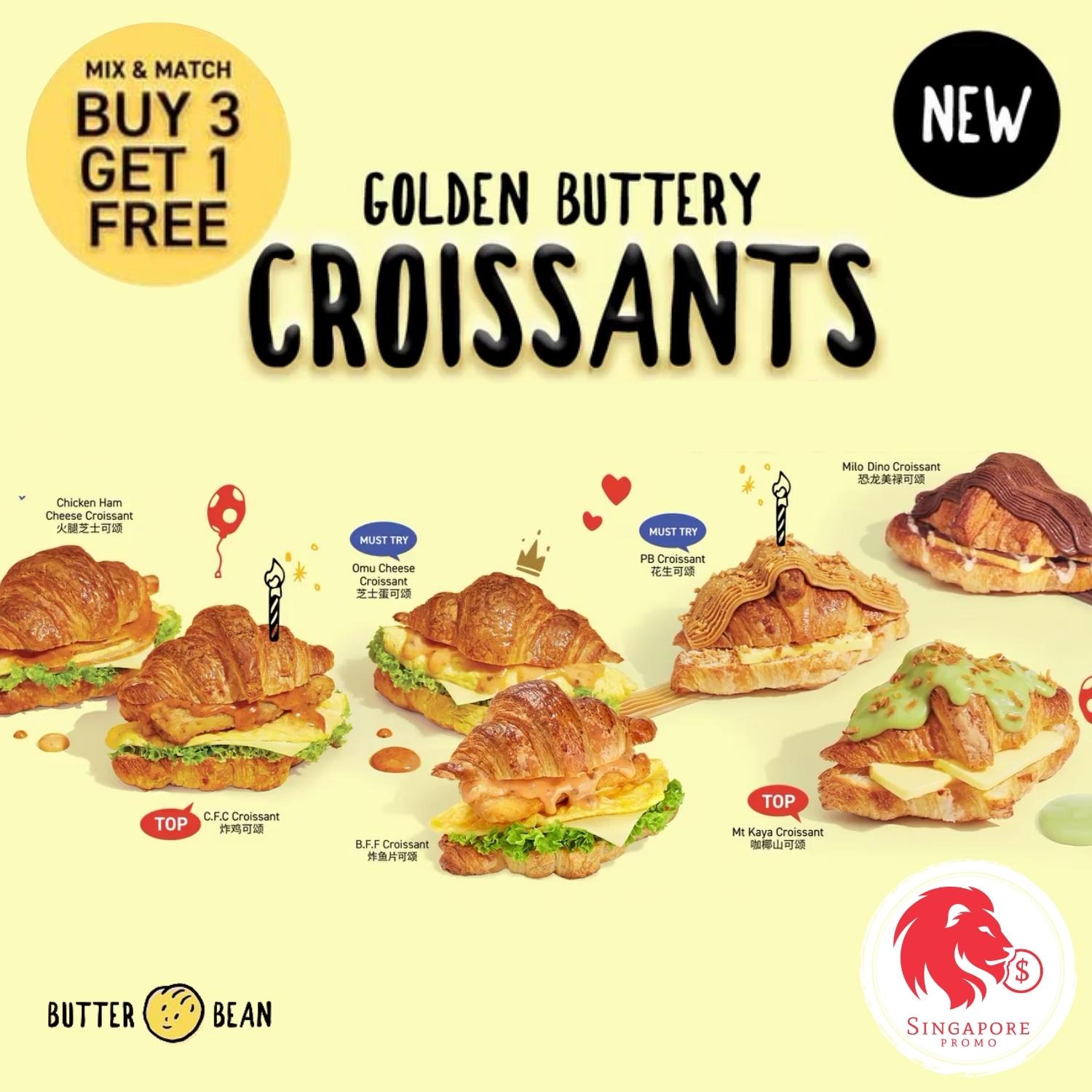 Buy 3 Get 1 Free Croissant - Singapore Promo
