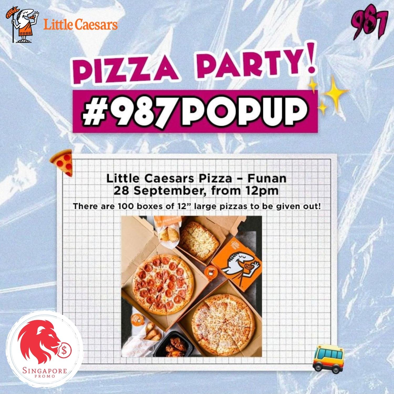 FREE 12" Large Pizza - Singapore Promo