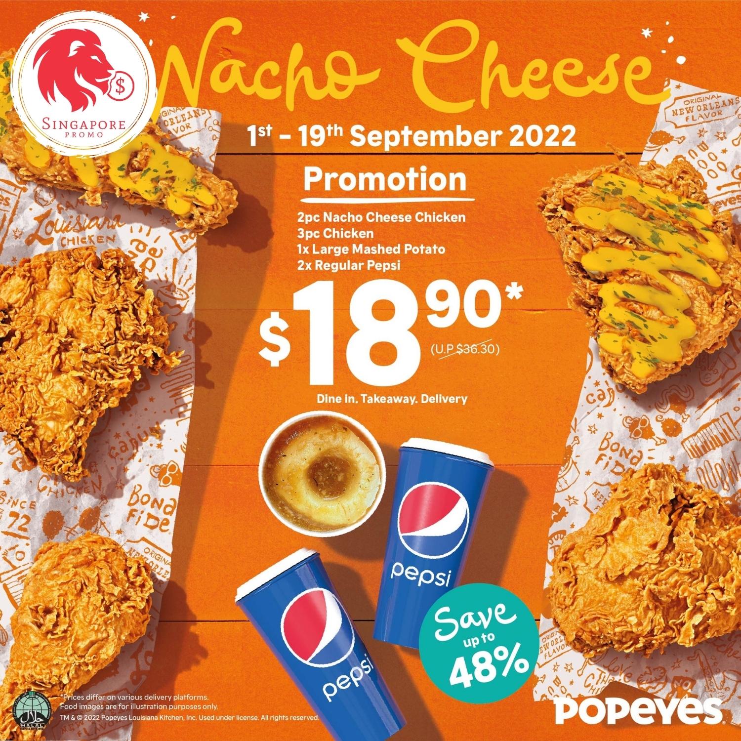 48% OFF Nacho Cheese Chicken - Singapore Promo