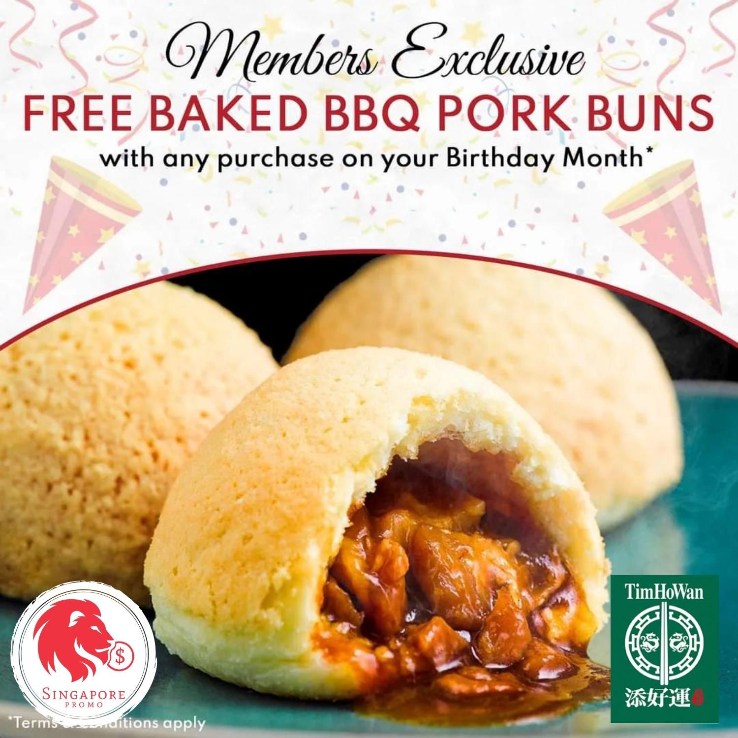 FREE BBQ Pork Buns - Singapore Promo