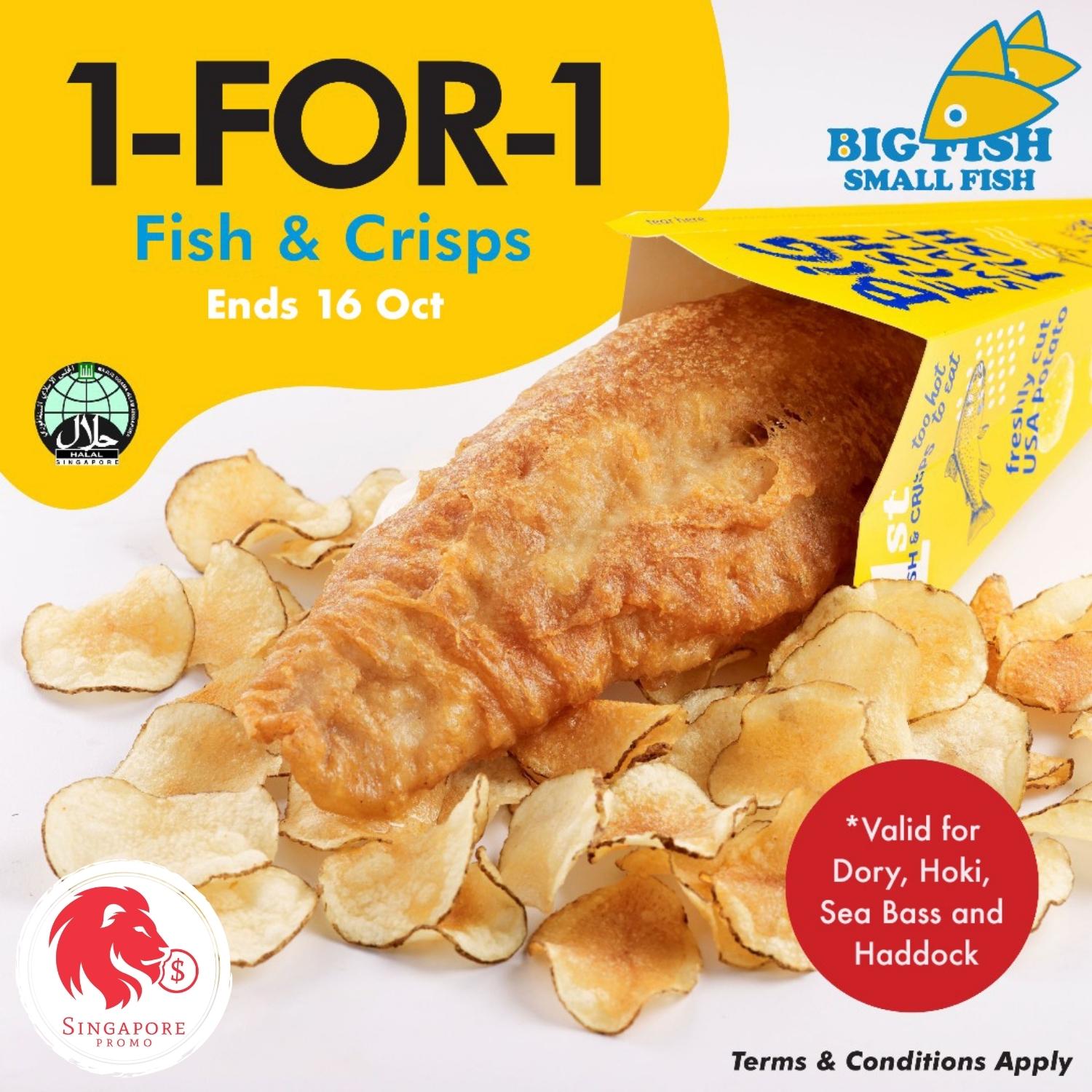 1-FOR-1 Fish & Crisps - Singapore Promo