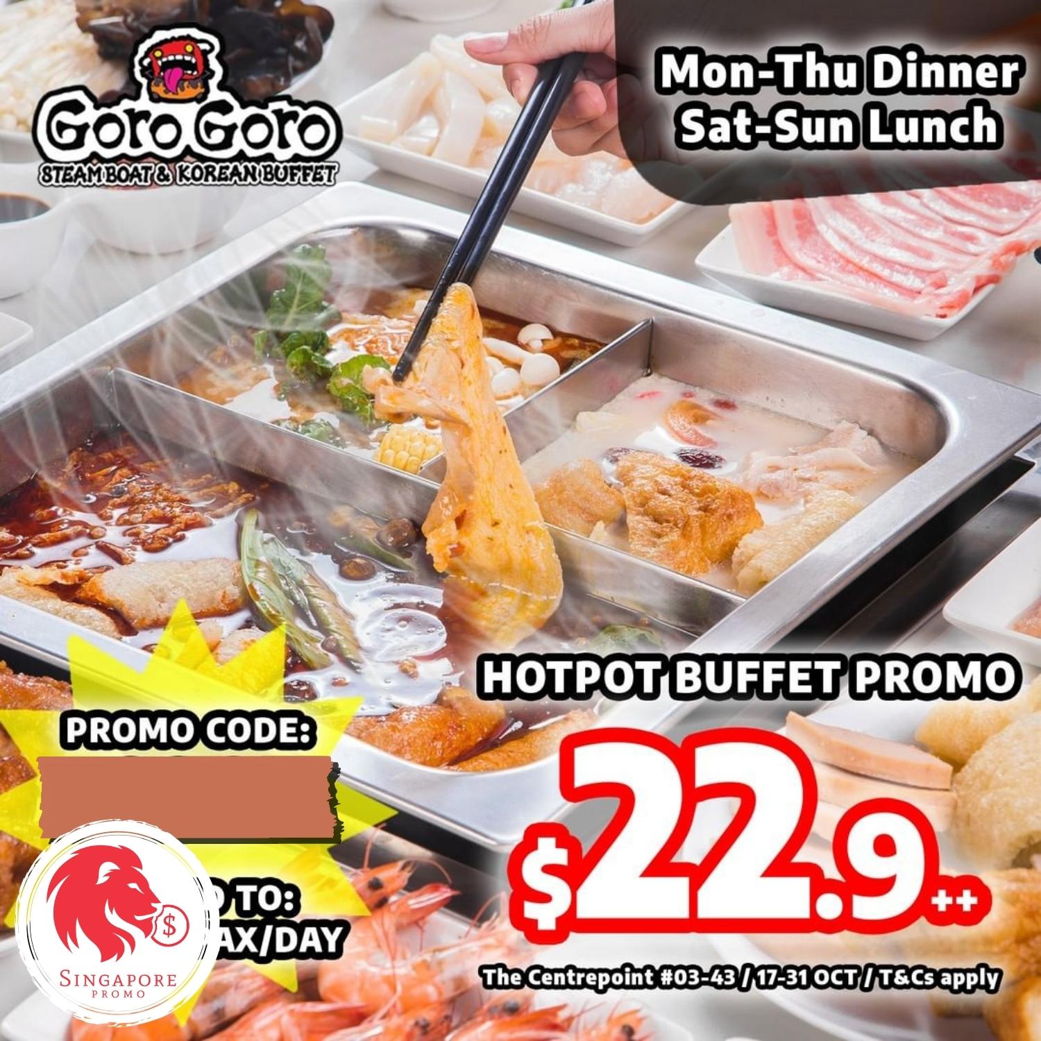 20% OFF Hotpot Buffet - Singapore Promo