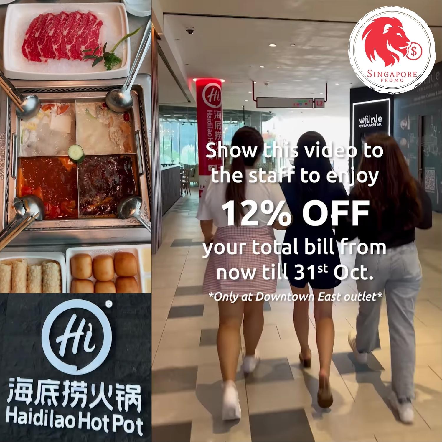 12% OFF Total Bill - Singapore Promo