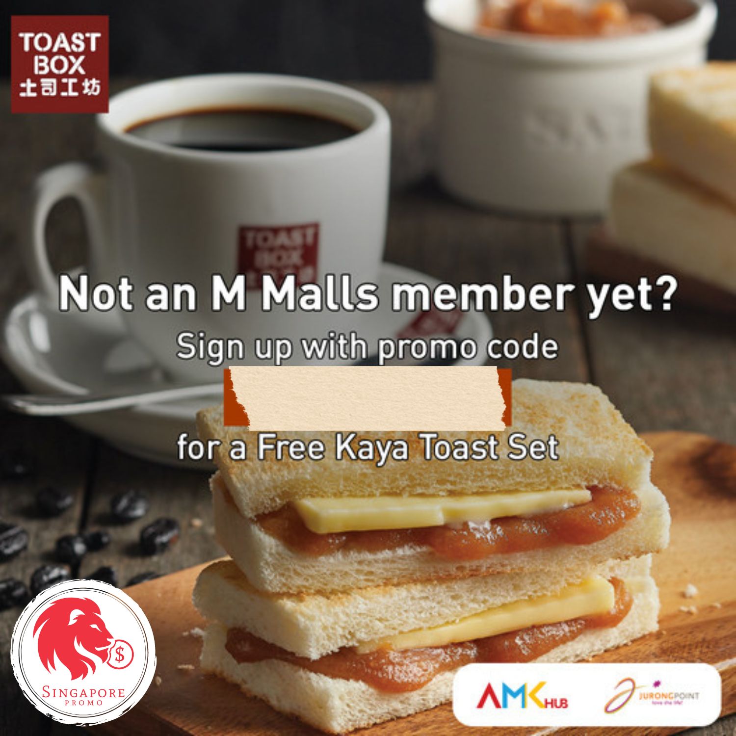 FREE Kaya Toast Set - Singapore Promo