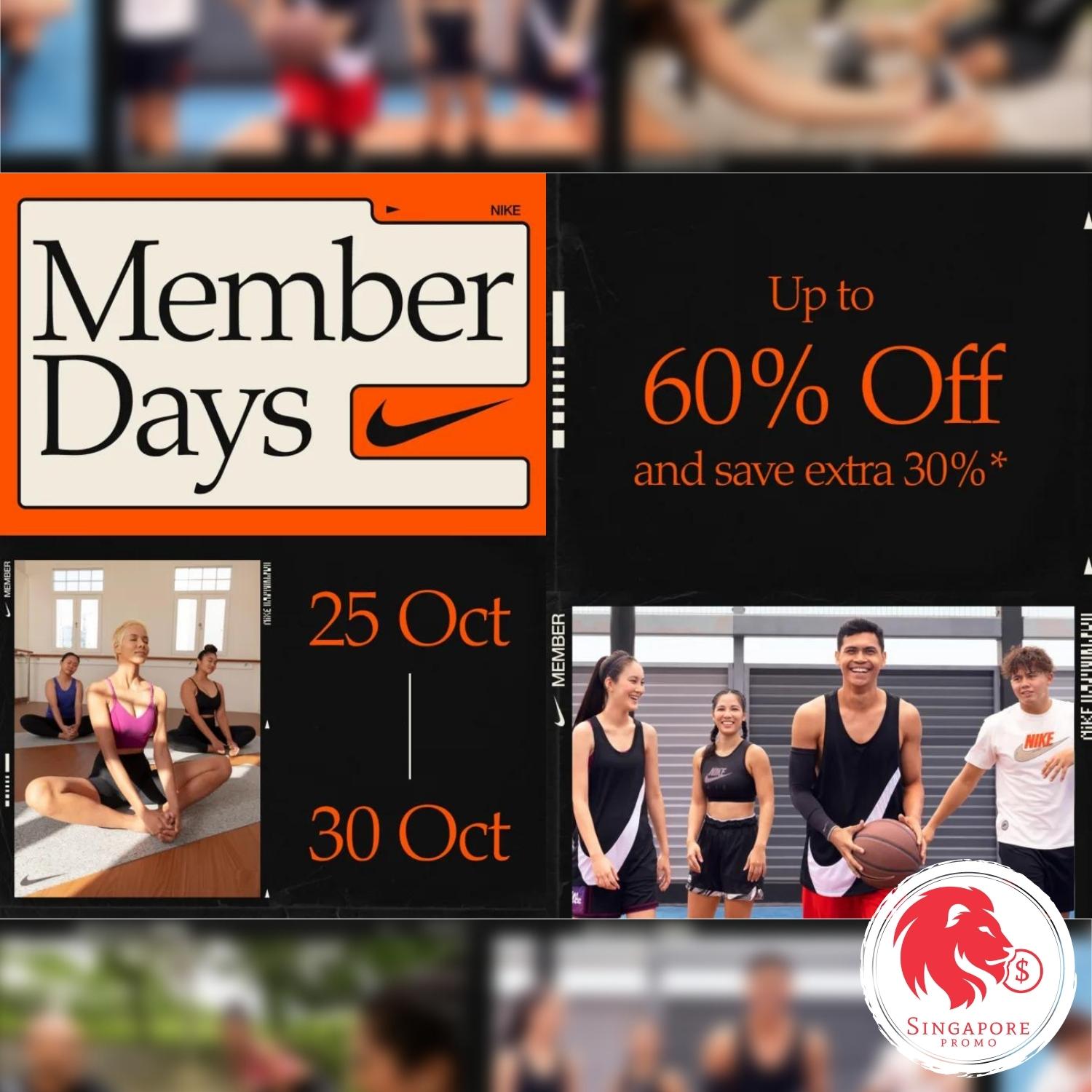 UP TO 60% OFF Nike - Singapore Promo