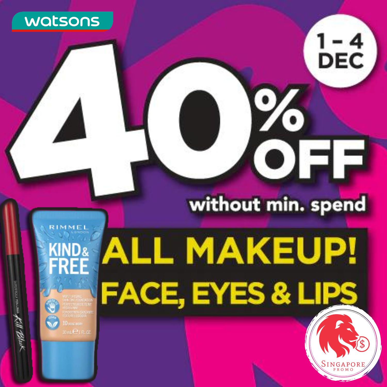 40% OFF ALL Makeup - Singapore Promo