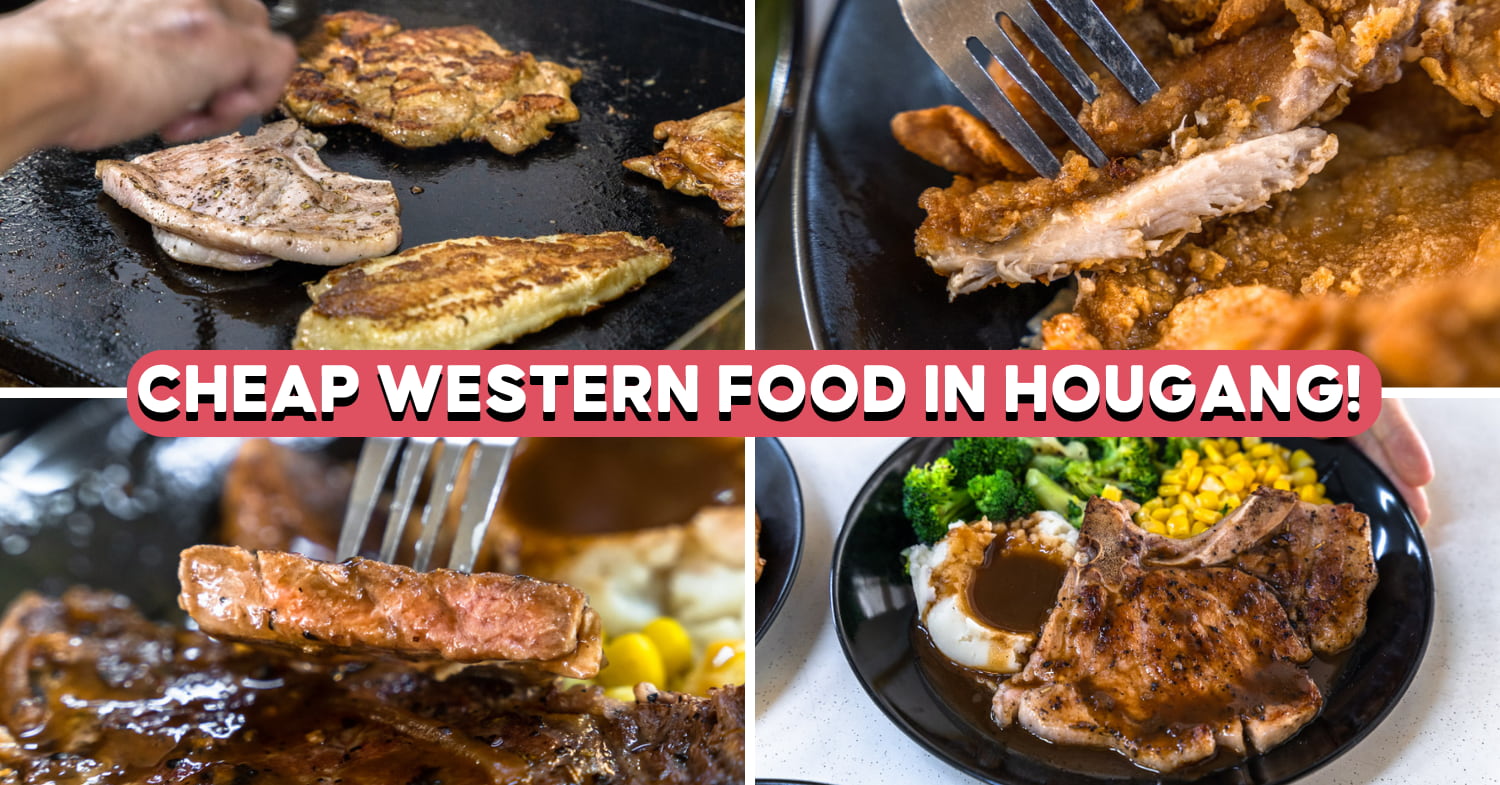 The Flying Pan Review: $5.50 XXL Pork Chop With Three Side Dishes And ...