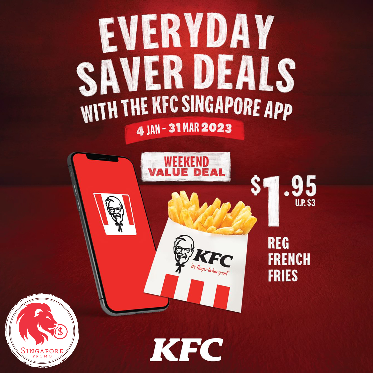 $1.95 Reg French Fries - Singapore Promo