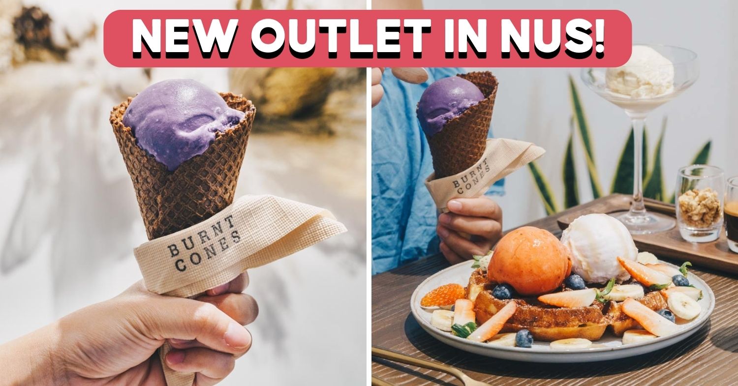 Burnt Cones Opens In NUS With Famous Gelato And Handmade Waffle Cones ...