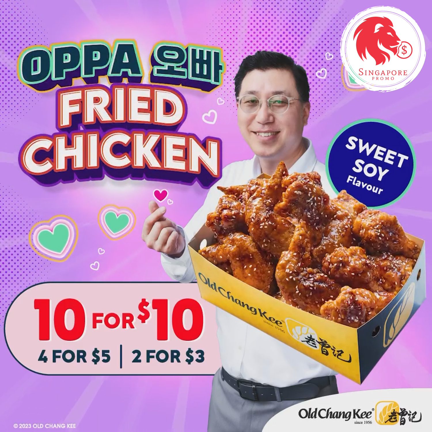 $10 FOR 10 Oppa Fried Chicken - Singapore Promo