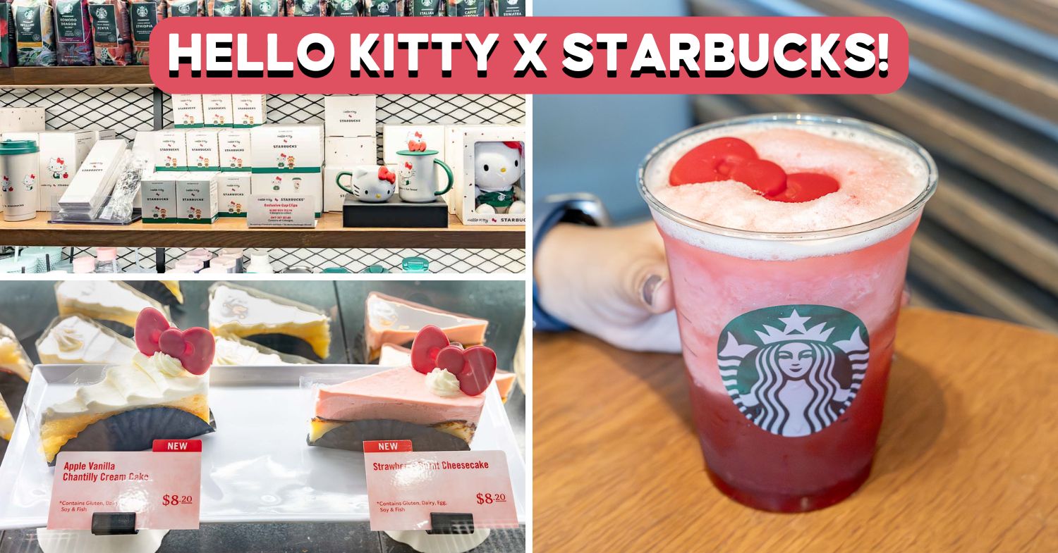 Starbucks Has New Hello Kitty Range With Apple Pie Frappe, Strawberry ...
