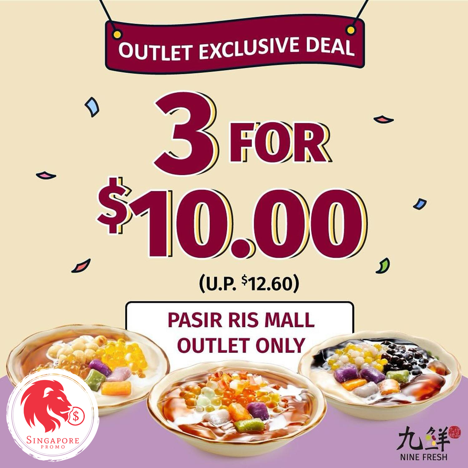 3 Desserts for $10 - Singapore Promo
