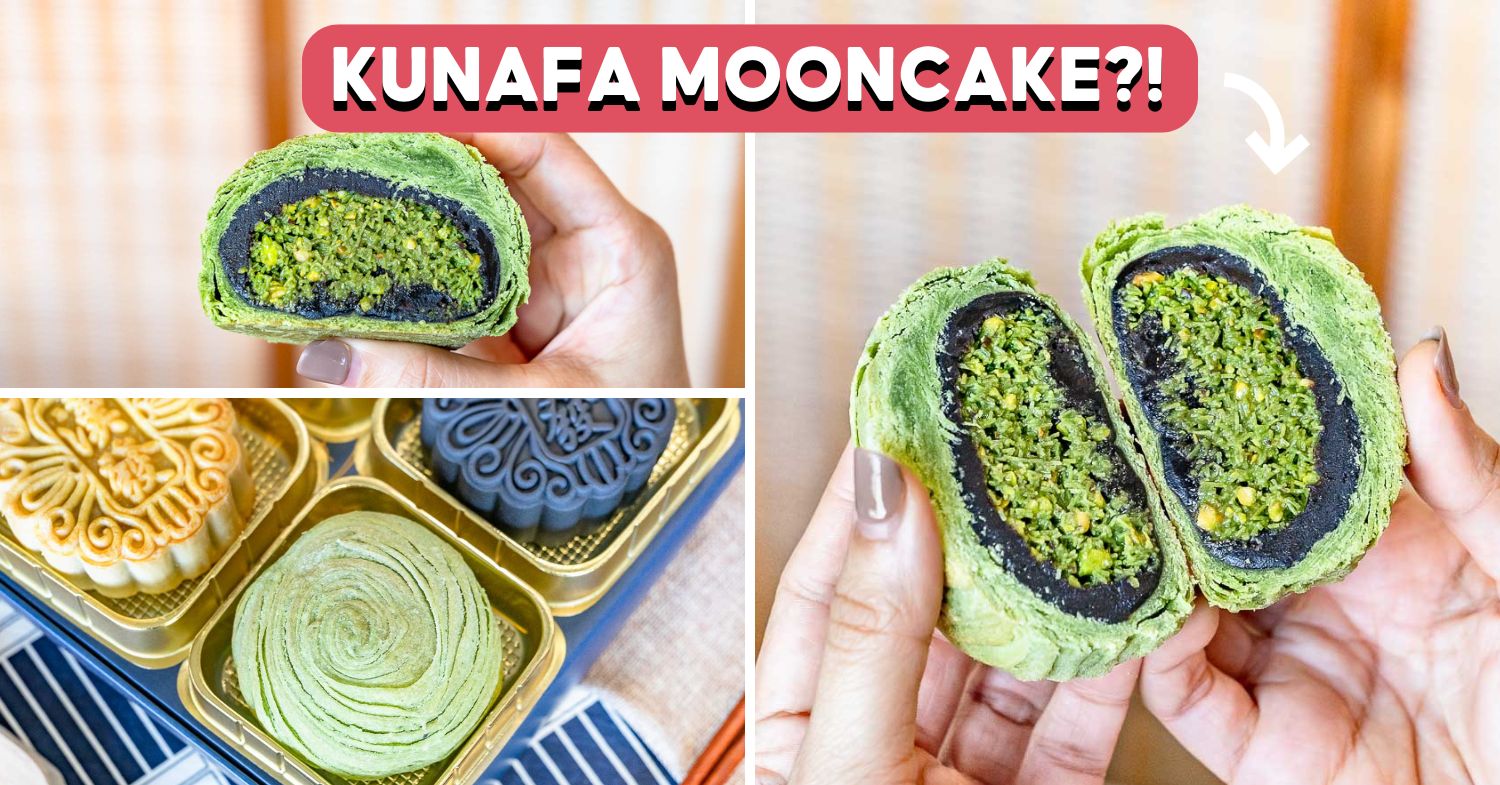 We Tried SG’s First Pistachio Kunafa Teochew Mooncake—Is It Worth The Hype? - Singapore Promo