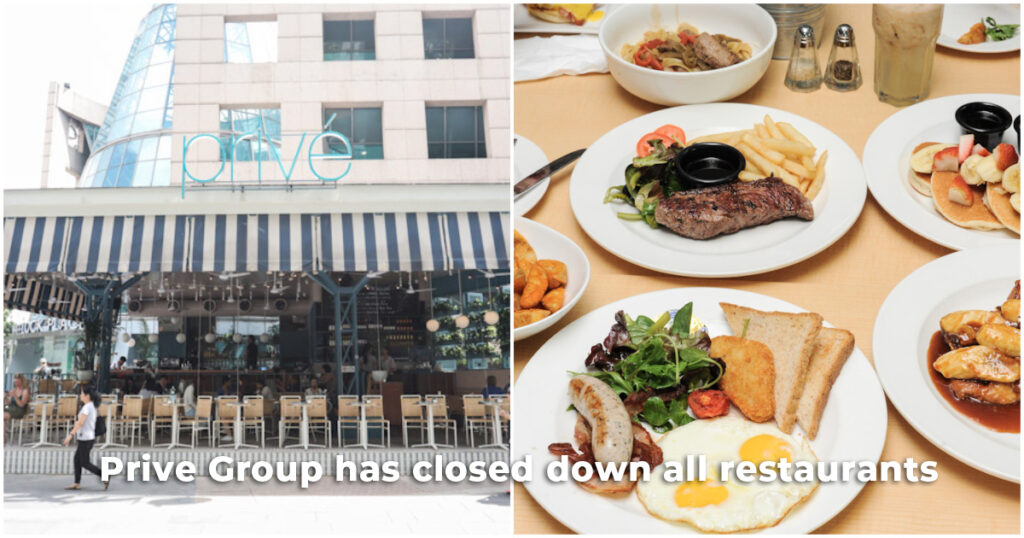 Prive Group Has Closed Down All Restaurants In Singapore - Singapore Promo